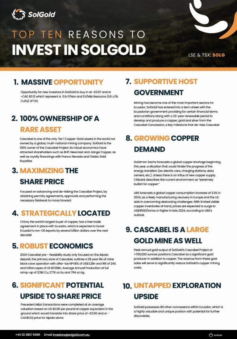 Investors - SolGold